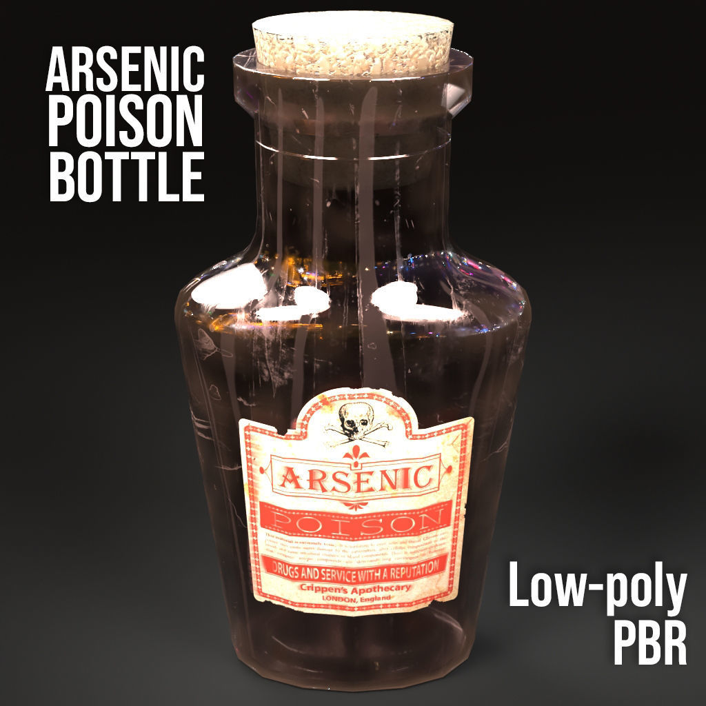 3D model Arsenic Poison Bottle VR / AR / low-poly | CGTrader