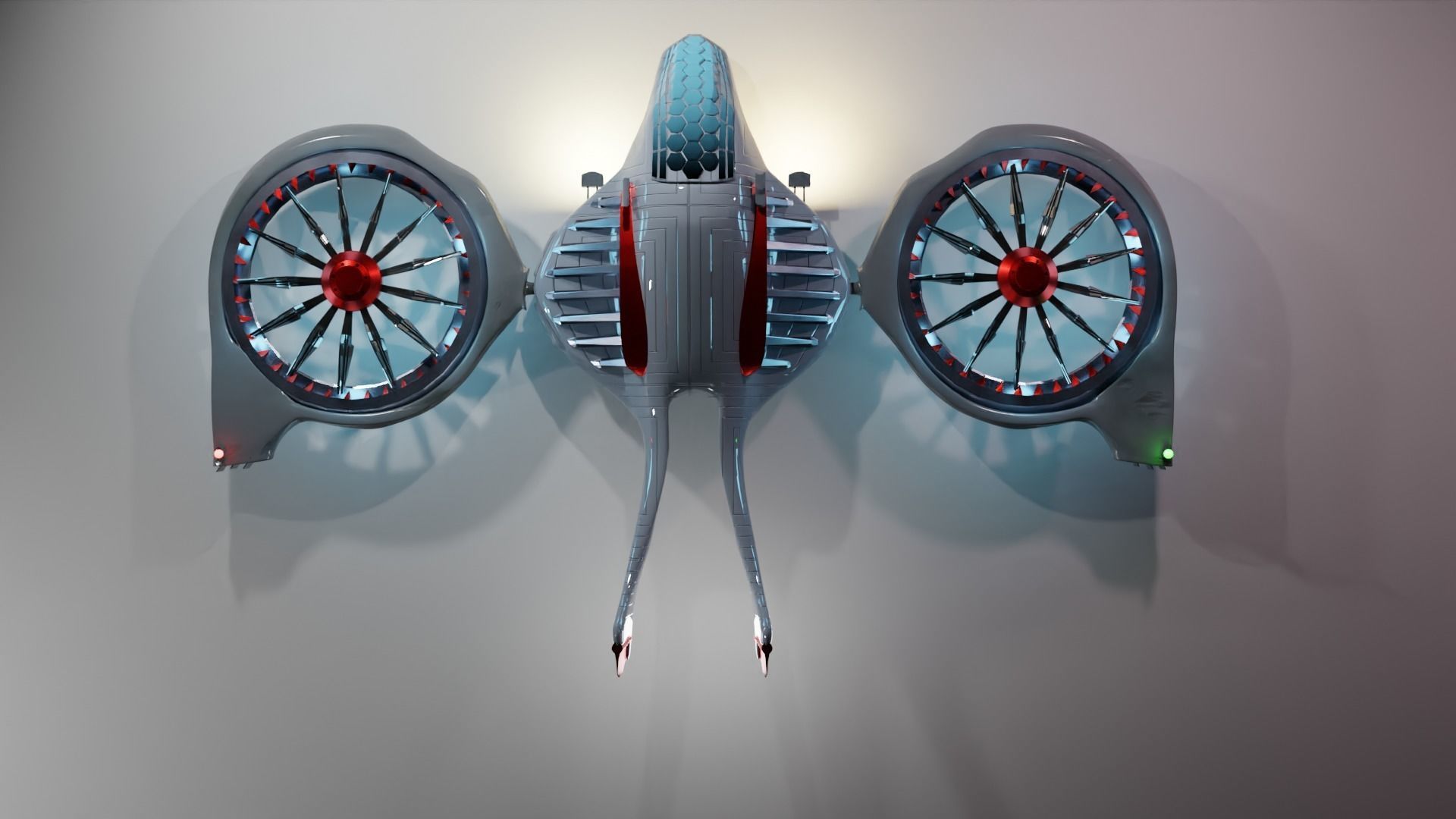 Passenger Drone Futuristic Concept 3D model | CGTrader