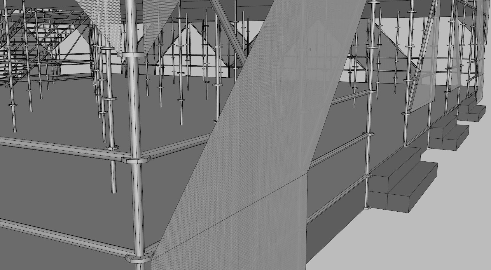 Layher Structure Pavilion 3 3D model | CGTrader