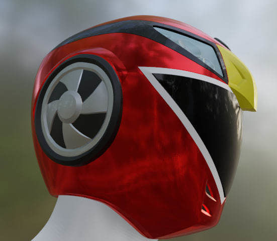 Red Power ranger RPM STL 3D print model 3D model 3D printable | CGTrader