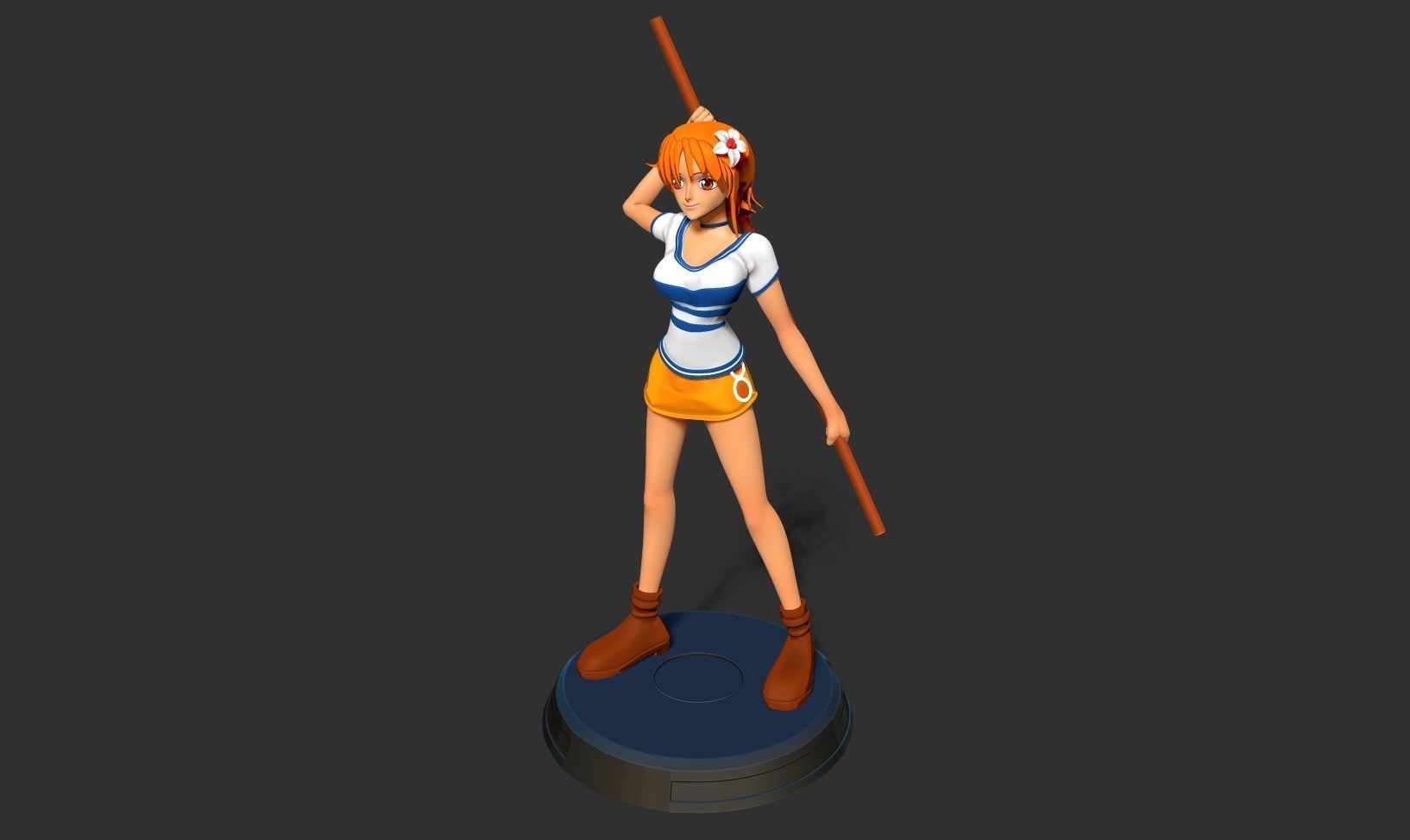 Nami - One Piece Fanart free 3D model 3D printable | CGTrader