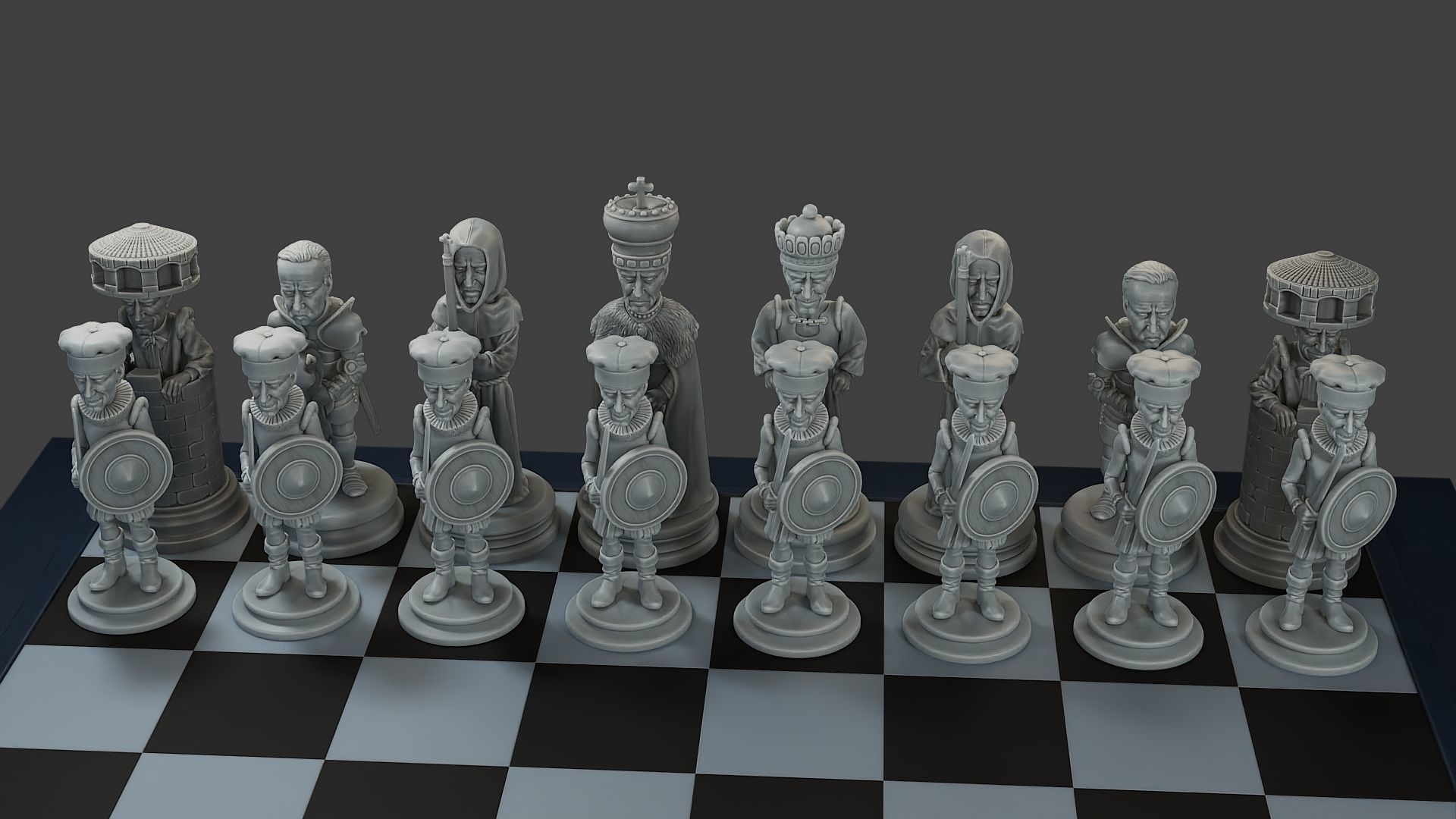 Donald Trump vs Joe Biden Chess 3D model 3D printable | CGTrader