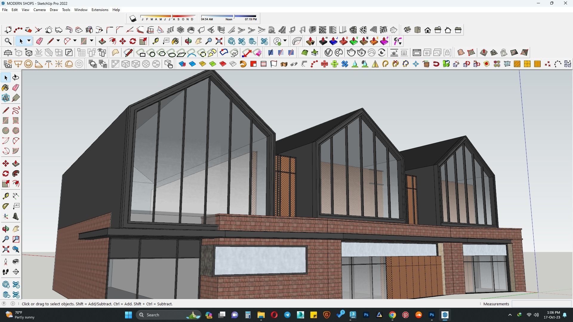 Modern Shops 3d model 3D model | CGTrader