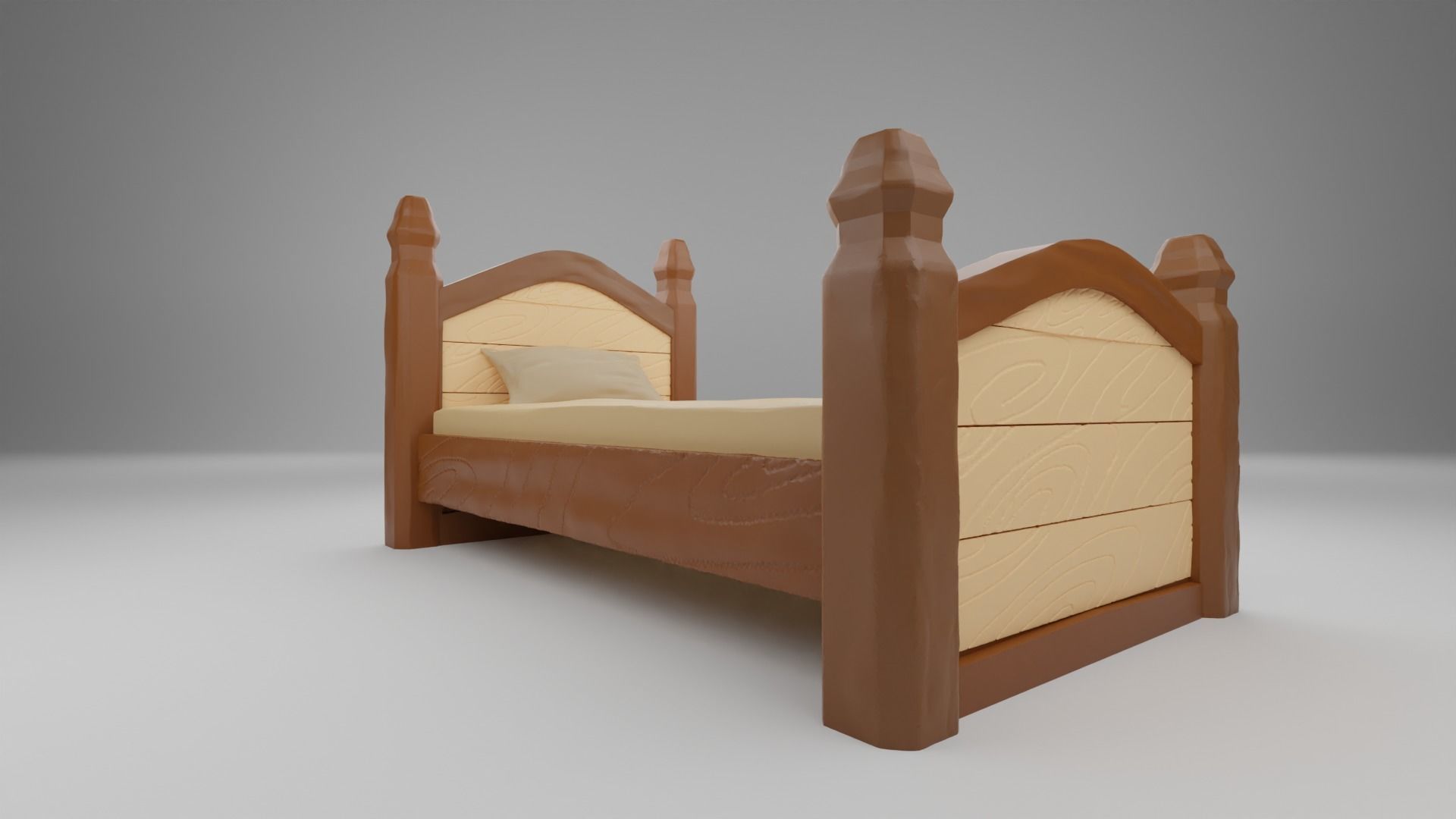 Single Bed 3D model 3D printable | CGTrader