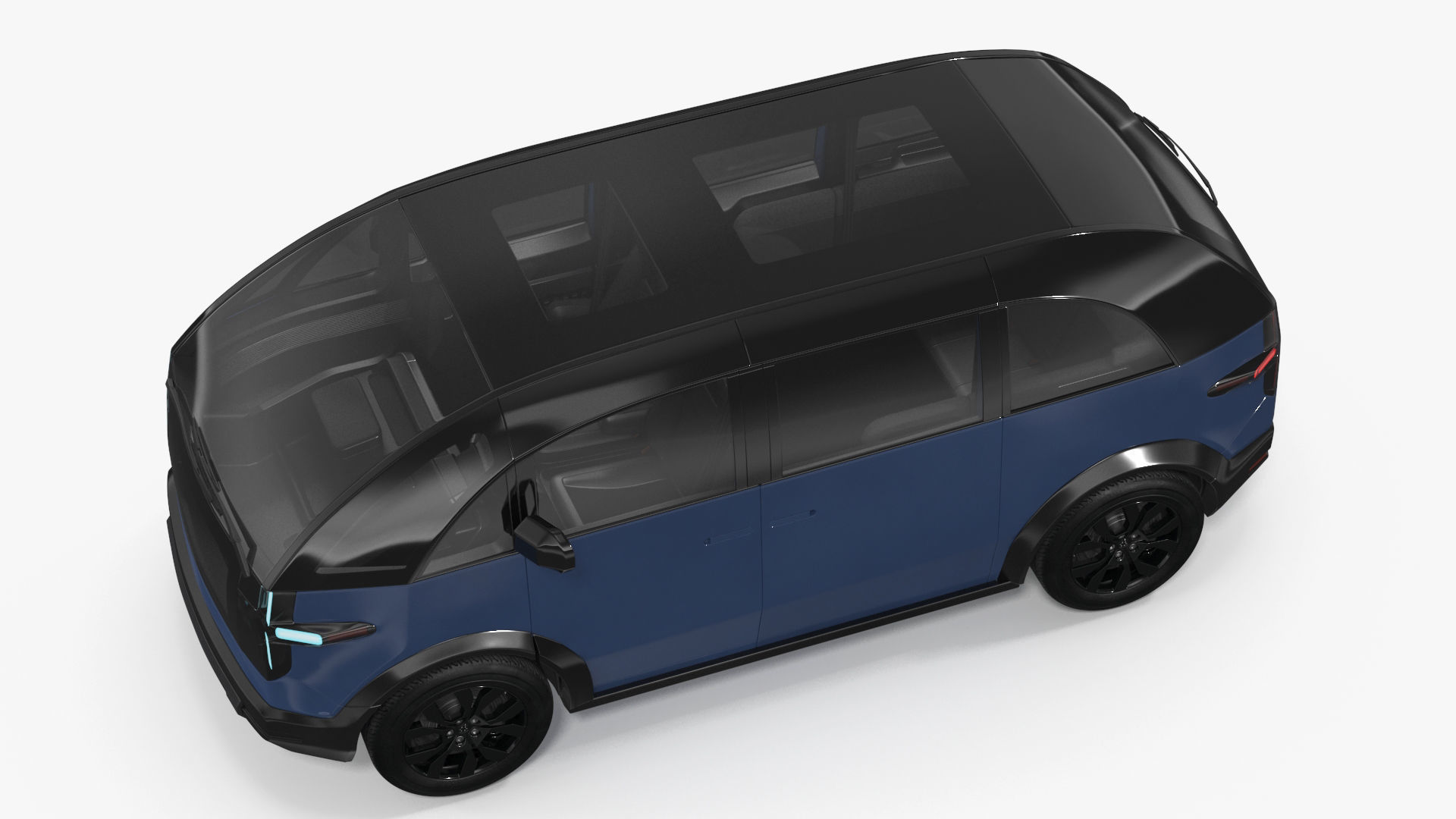 Canoo Lifestyle Vehicle Premium Blue Rigged 3D model rigged | CGTrader