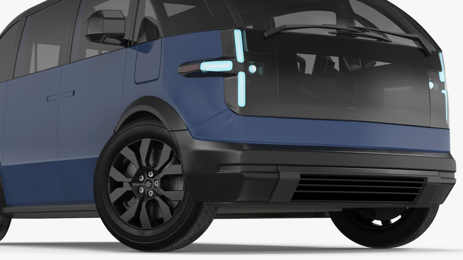 Canoo Lifestyle Vehicle Premium Blue Rigged 3D model rigged | CGTrader