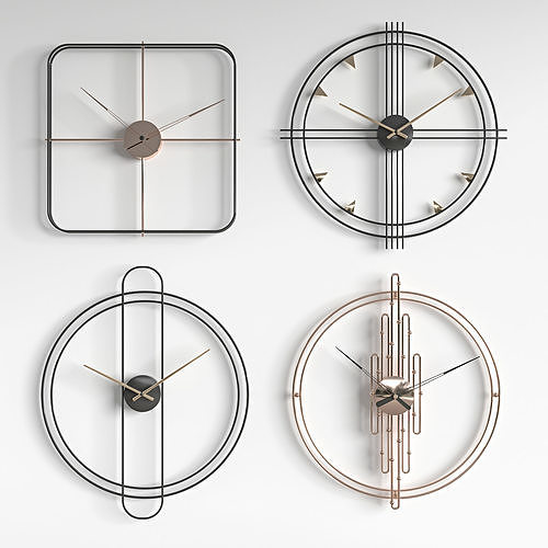 clock decoration wall Modern 3D model | CGTrader