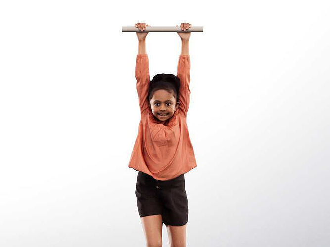 3D model Raniya 14420 - Mediterranean Girl Playing On Climbing Frame VR ...