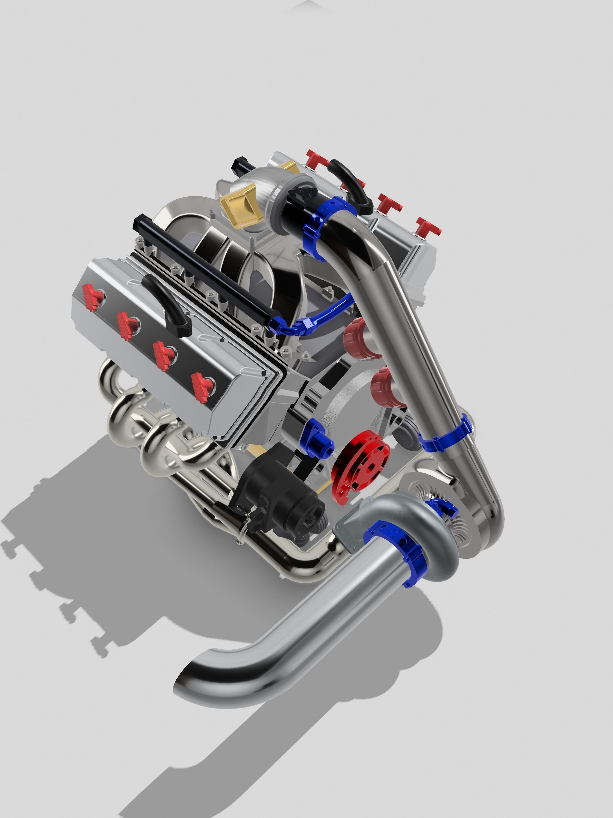 Single Turbo Gen 2 Hemi COMPLETE 3D model 3D printable | CGTrader