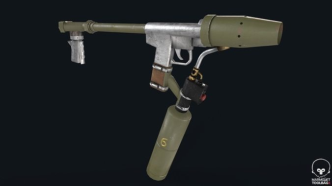 3D model M2 Flamethrower VR / AR / low-poly | CGTrader