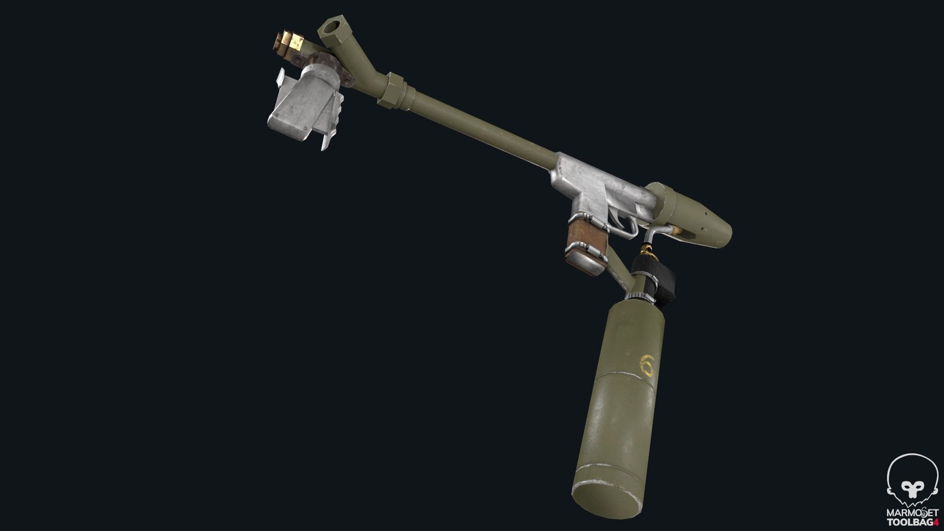 3D model M2 Flamethrower VR / AR / low-poly | CGTrader
