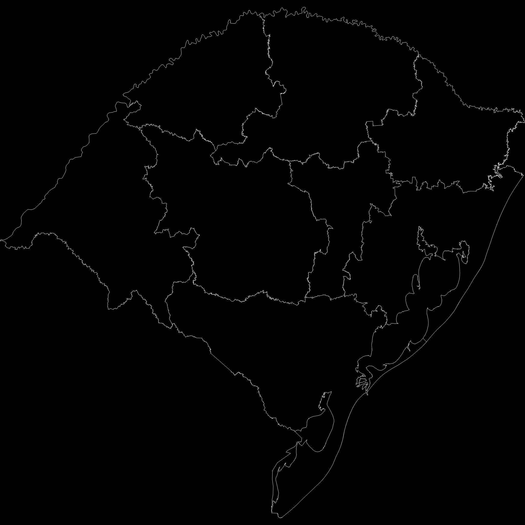 Rio Grande do Sul South Region Brazil map region geography 3D model ...