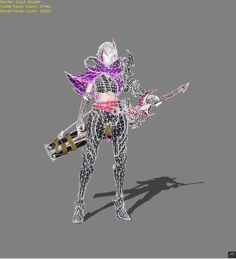 Benedetta Death Oath Skin 3D model animated rigged | CGTrader