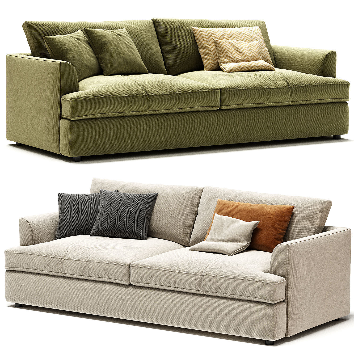 Andre Grand Sofa Graceland Sorrell 3D model | CGTrader