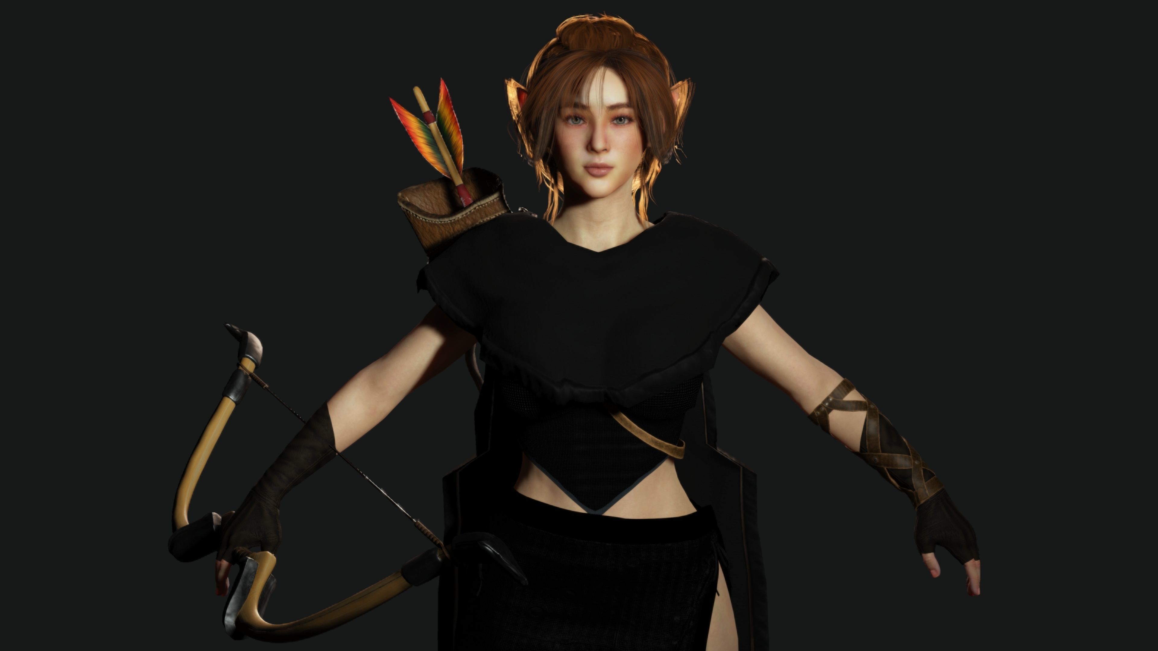 3D model AAA 3D REALISTIC CHARACTER - BEAUTIFUL ELF FANTASY MEDIEVAL VR ...