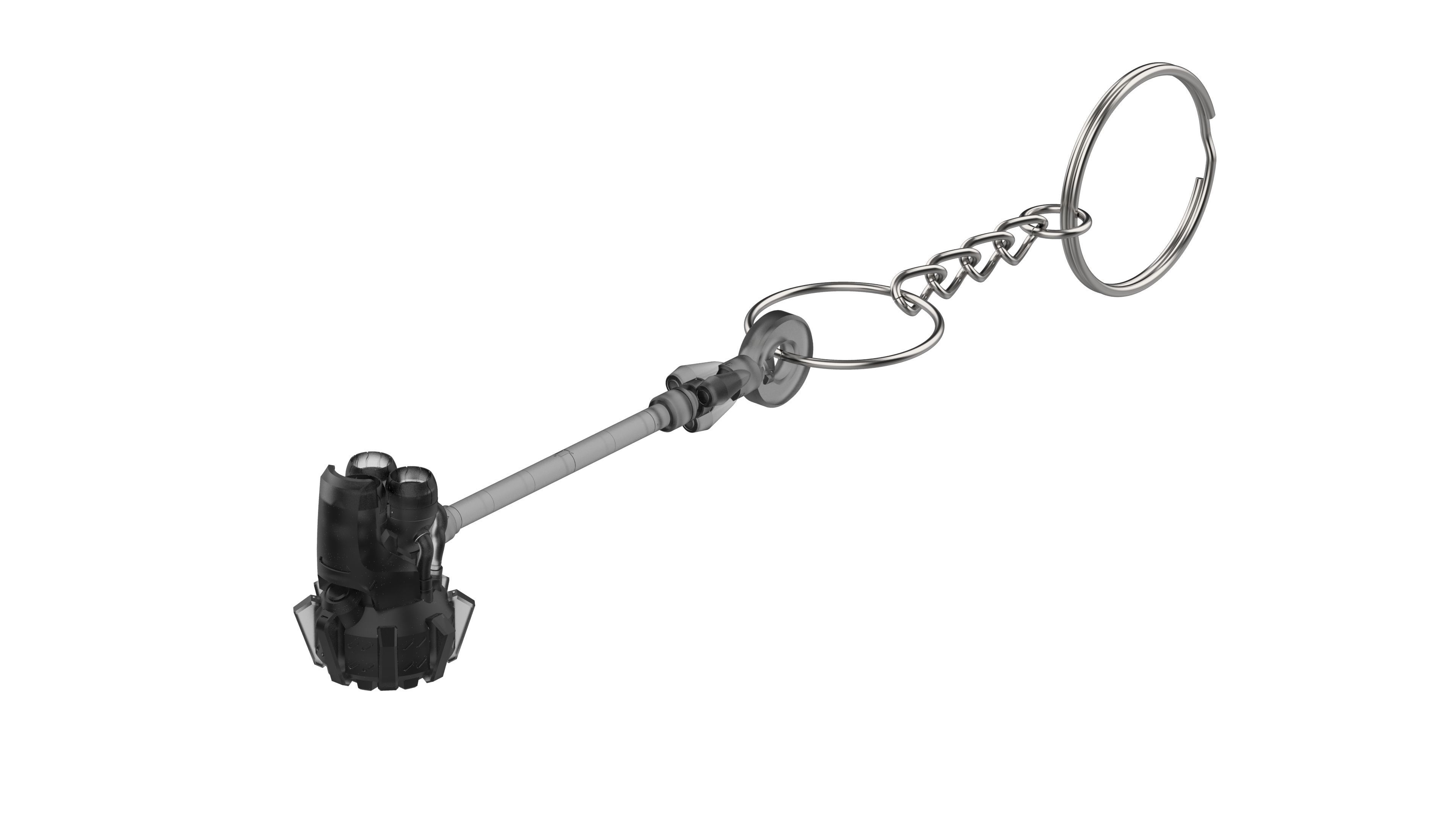 Keychain - Reinhardt Rocket Hammer - Overwatch - Printable - STL 3D ...
