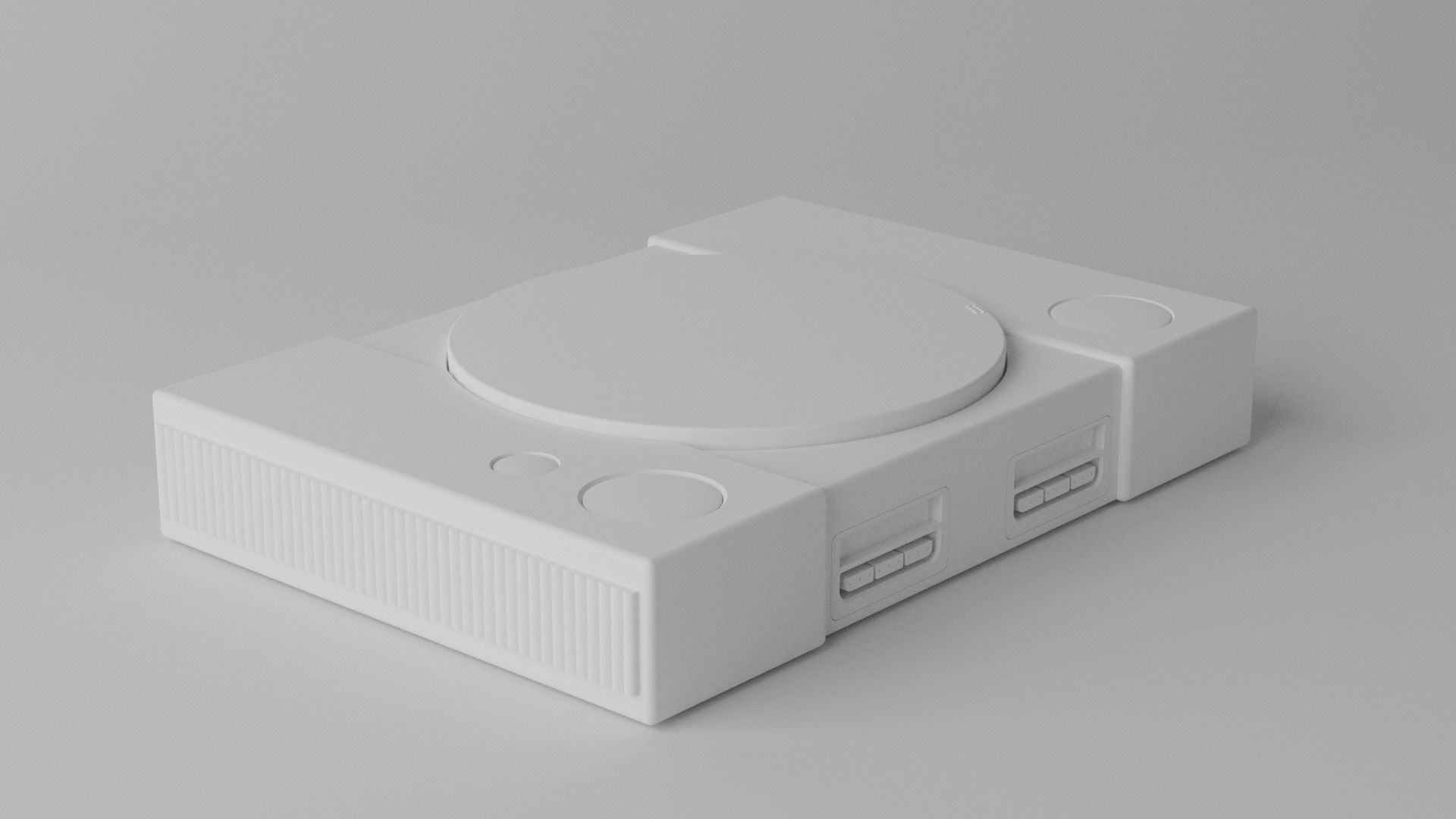 Cartoon Sony Playstation Classic Gaming Console 3D model | CGTrader