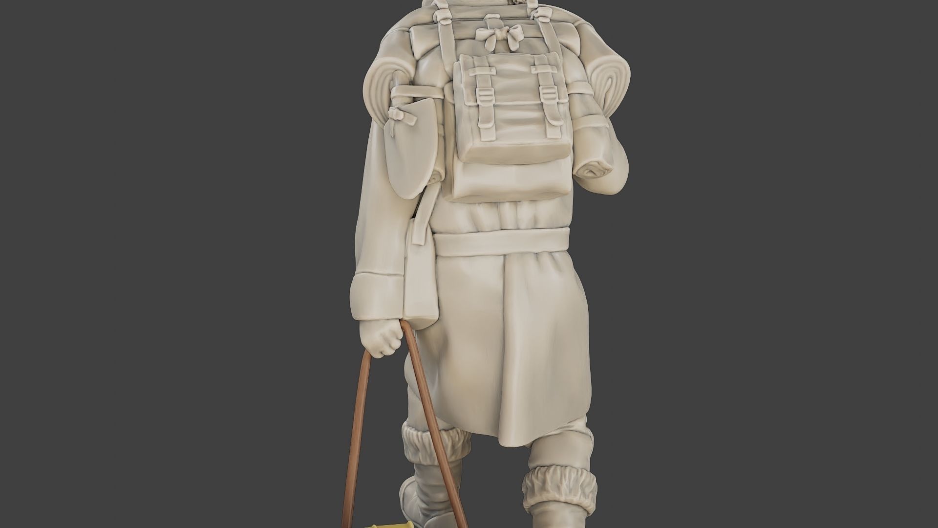 Post-Apocalyptic Male PAM1 001 3D model 3D printable | CGTrader