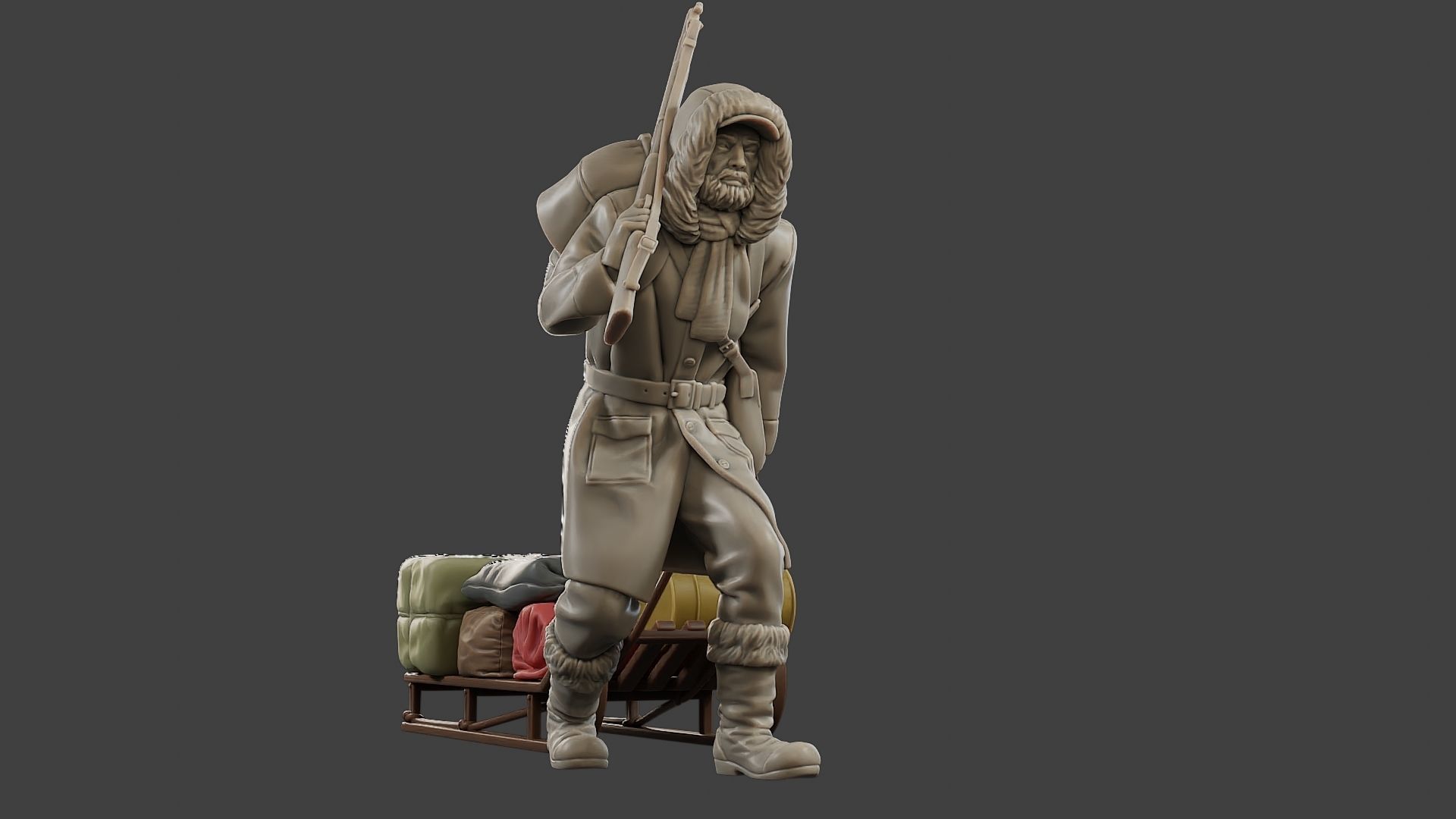 Post-Apocalyptic Male PAM1 001 3D model 3D printable | CGTrader