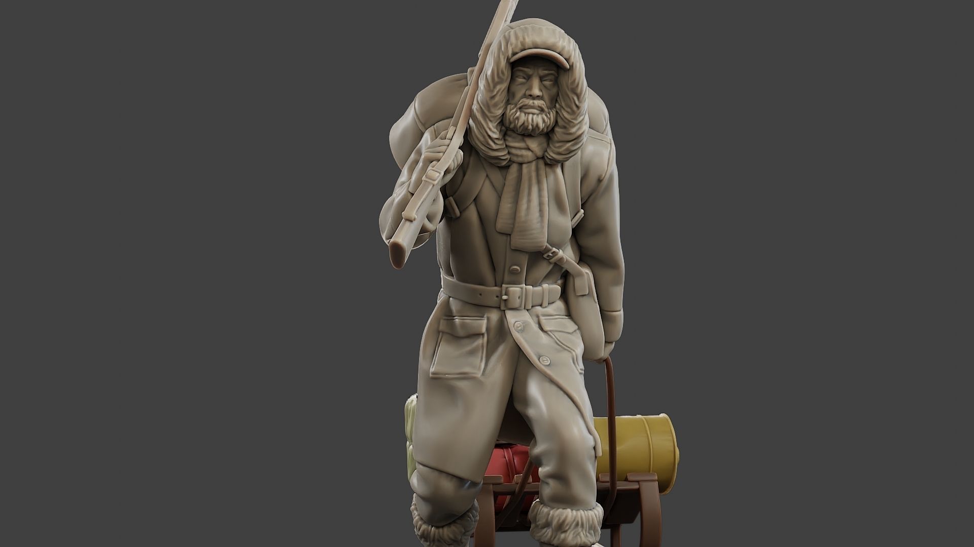 Post-Apocalyptic Male PAM1 001 3D model 3D printable | CGTrader