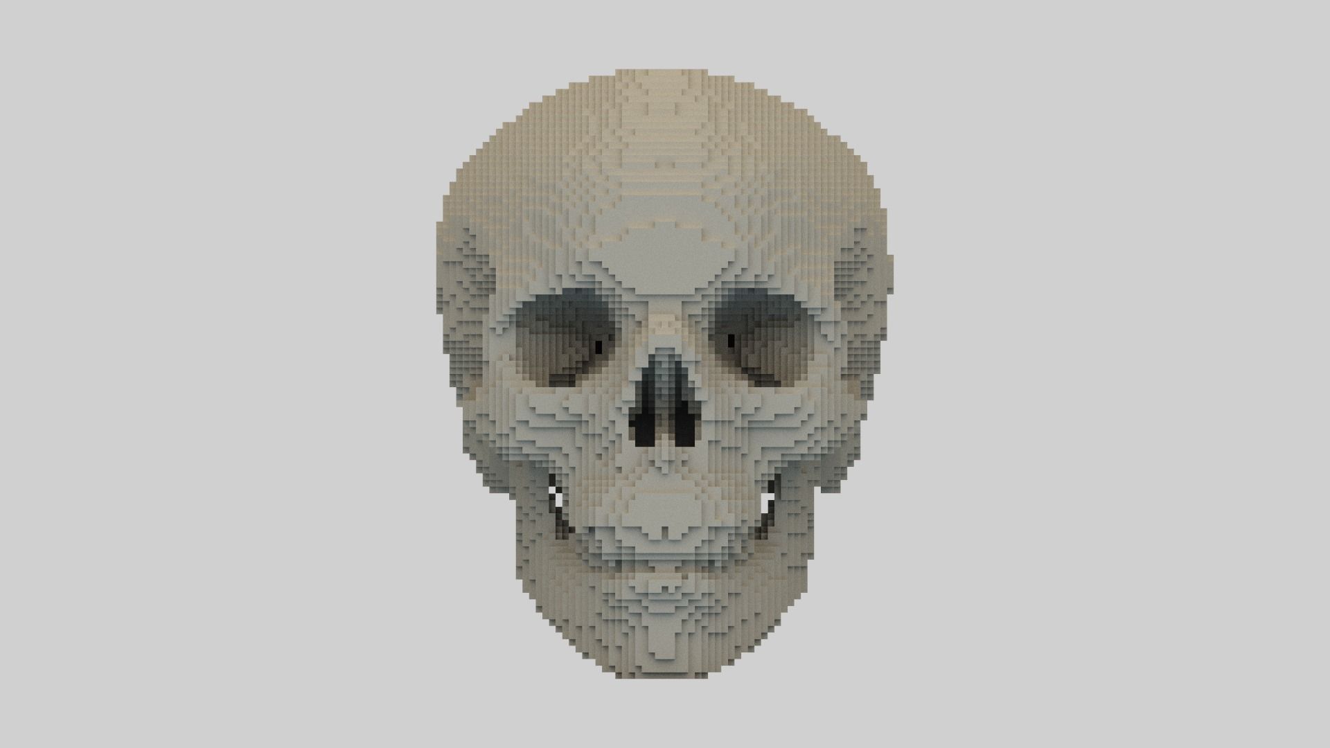 3D model Voxel Skull VR / AR / low-poly | CGTrader