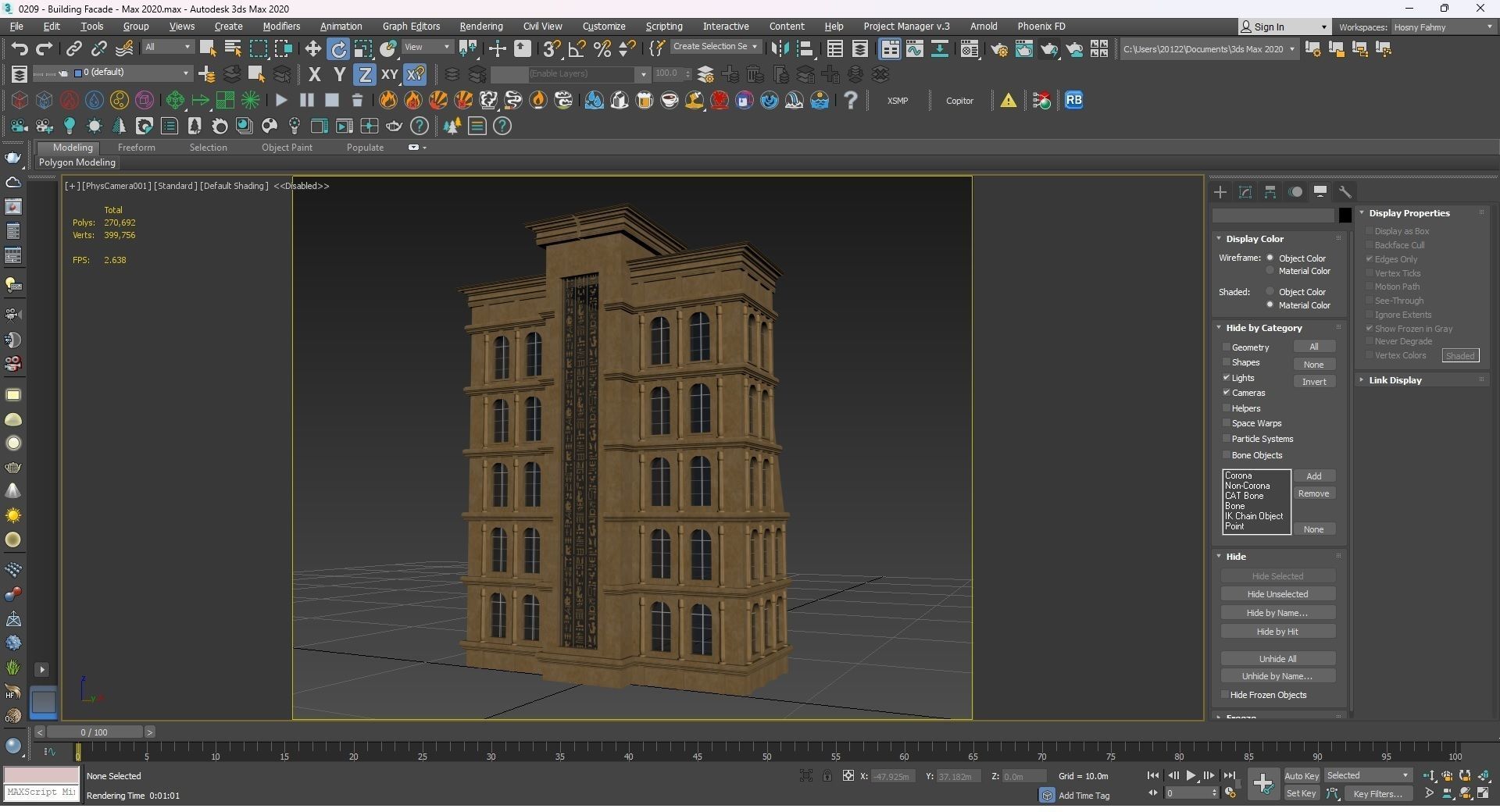 0209 - Building Facade 3D model | CGTrader