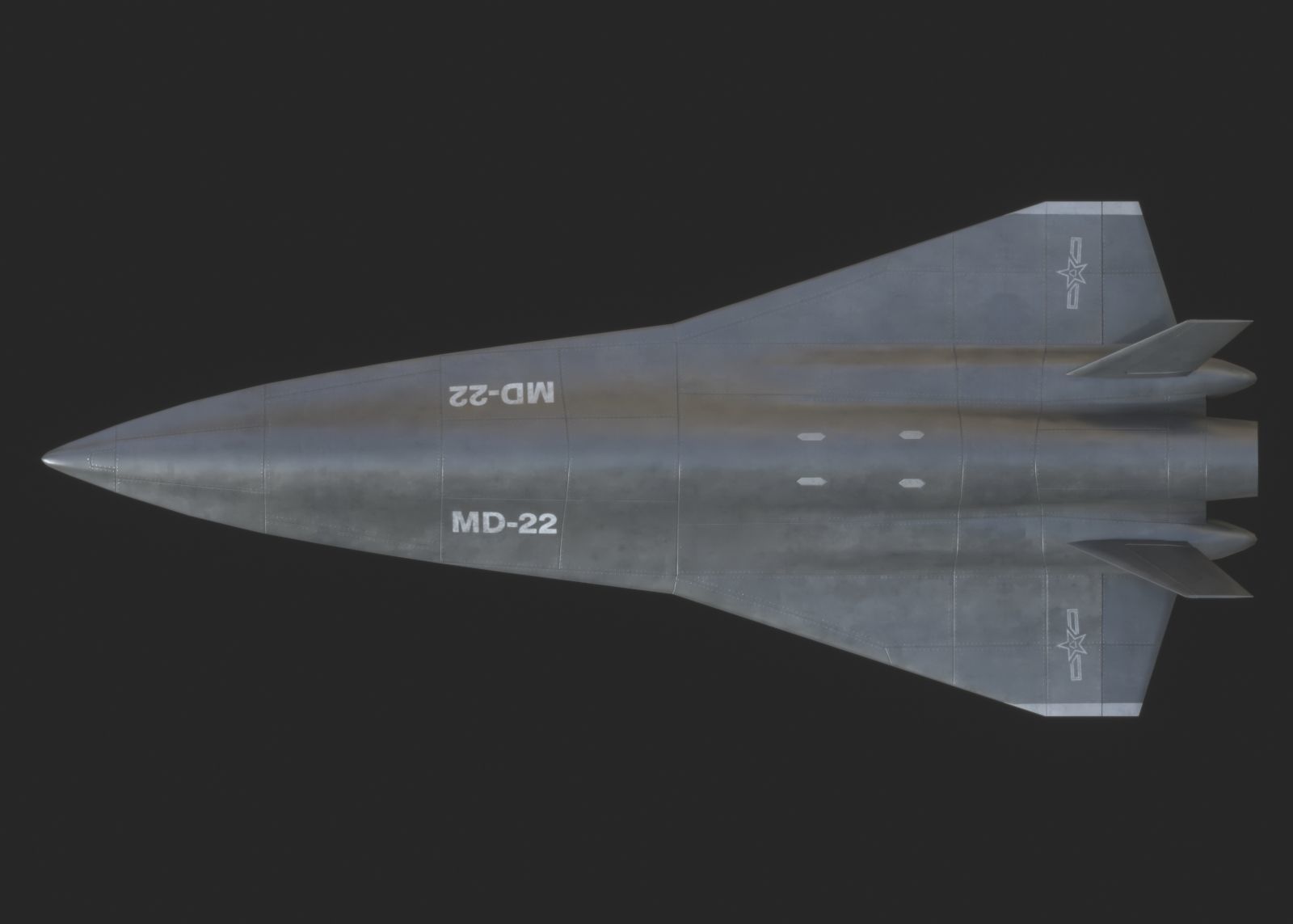 3D model Chinese Air Force CASC MD22 high supersonic speed UAV VR / AR / low-poly | CGTrader
