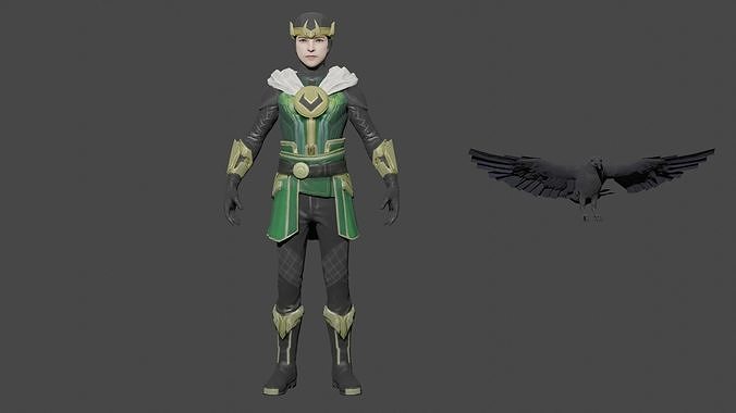 3D model Kid Loki VR / AR / low-poly | CGTrader