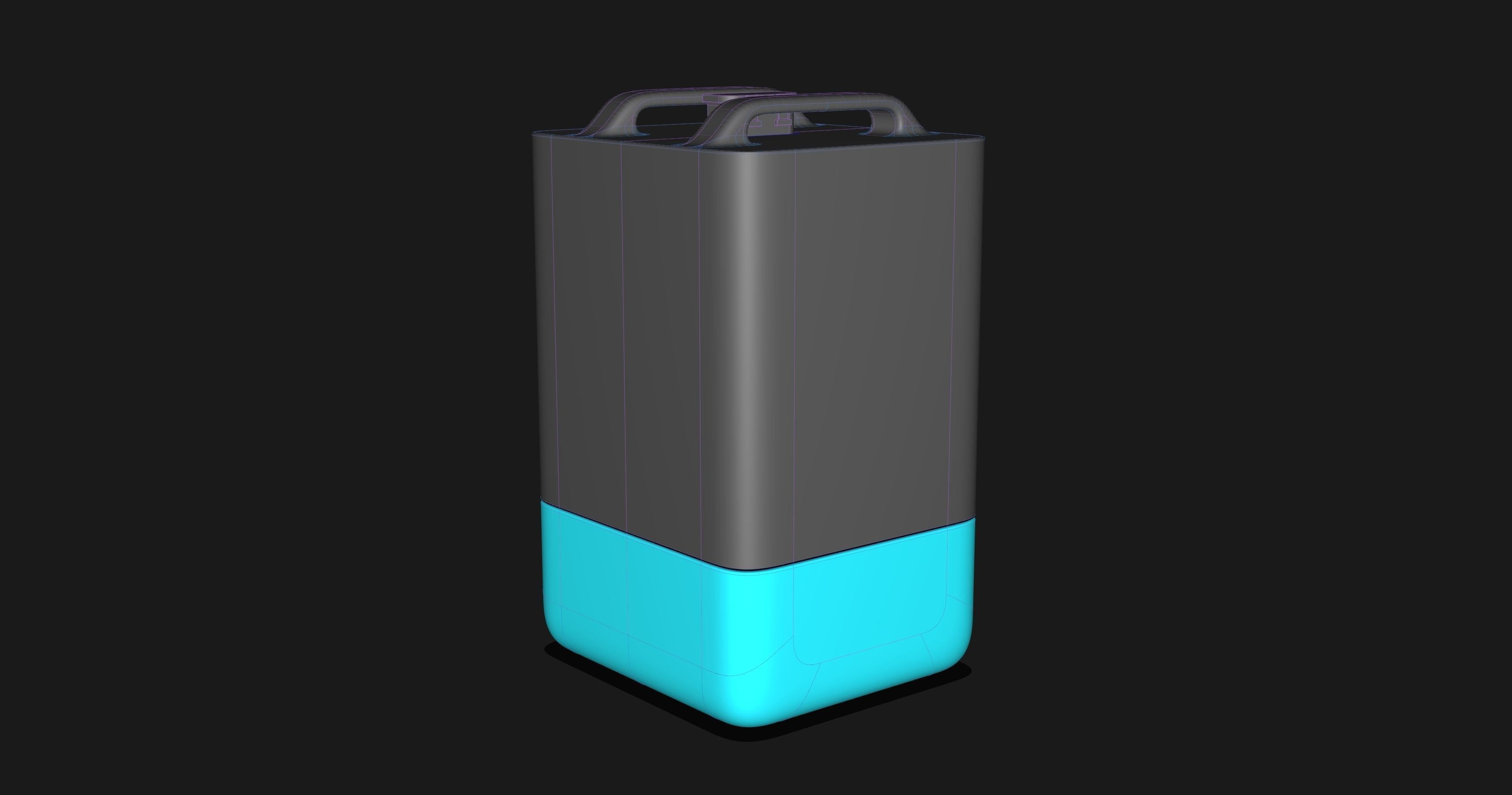 3D model EV Electric Vehicle Swappable Battery Pack Two-Tone Design VR ...