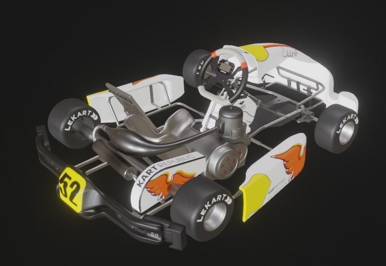 3D model Go Kart KartRepublic VR / AR / low-poly | CGTrader