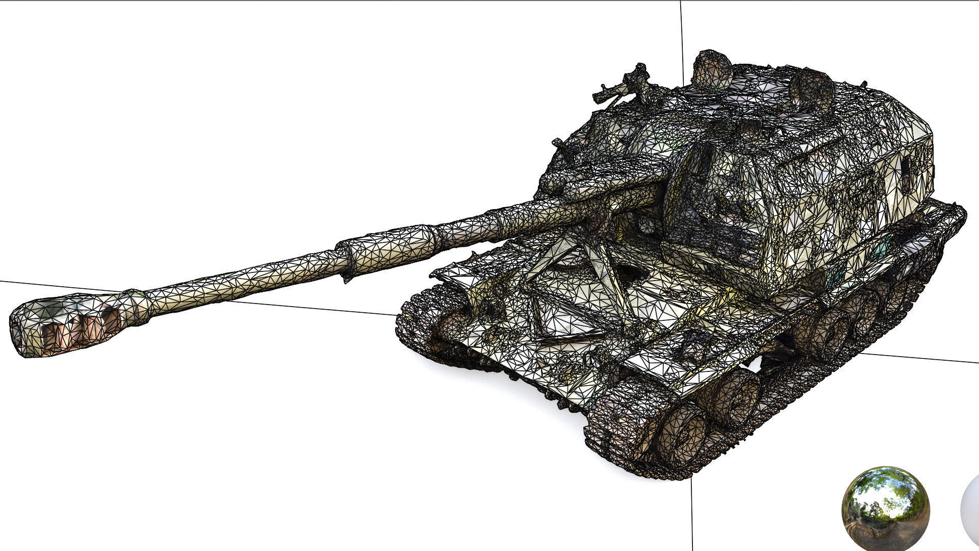 Destroyed 2S19 Msta 152 mm self-propelled howitzer M1990 3D model | CGTrader