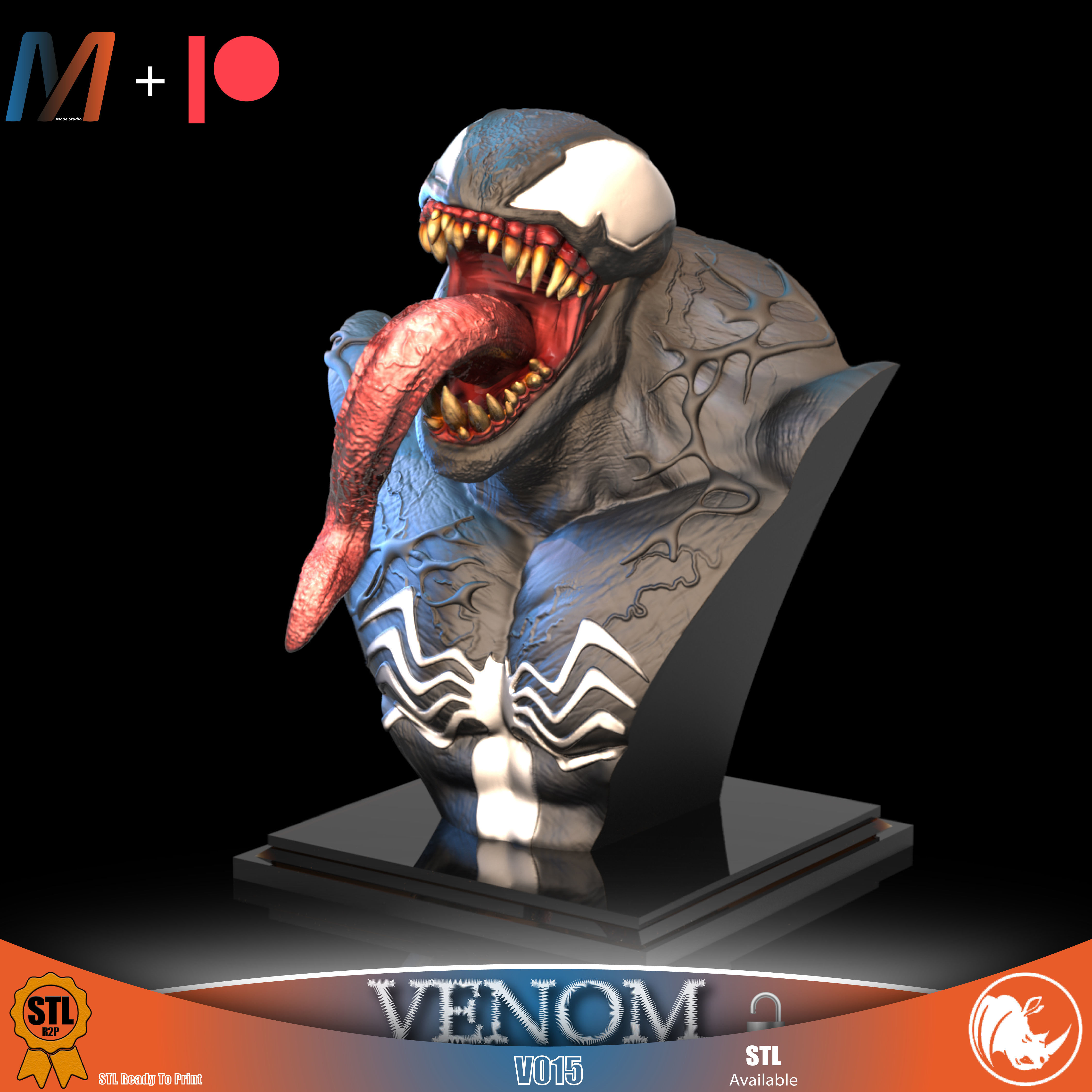 V015 - VENOM 3D model 3D printable | CGTrader