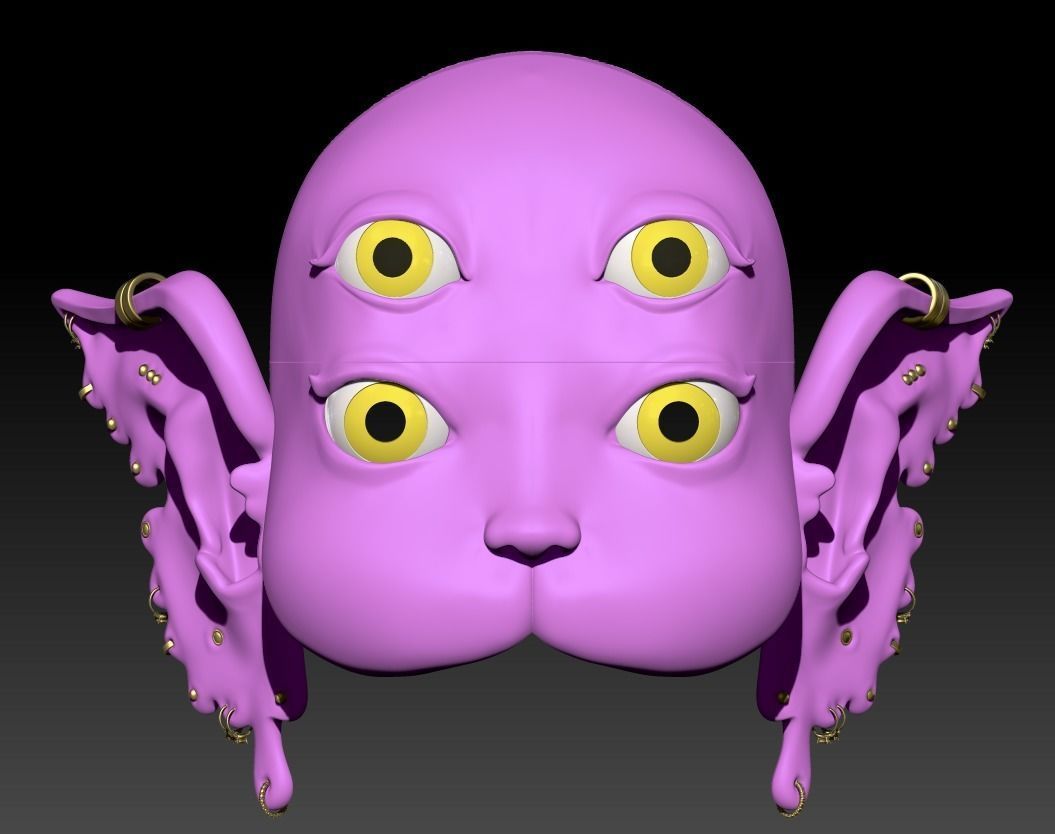 MELANIE MARTINEZ PORTALS MASK WITH ACCURATE EARS 3D model 3D printable ...