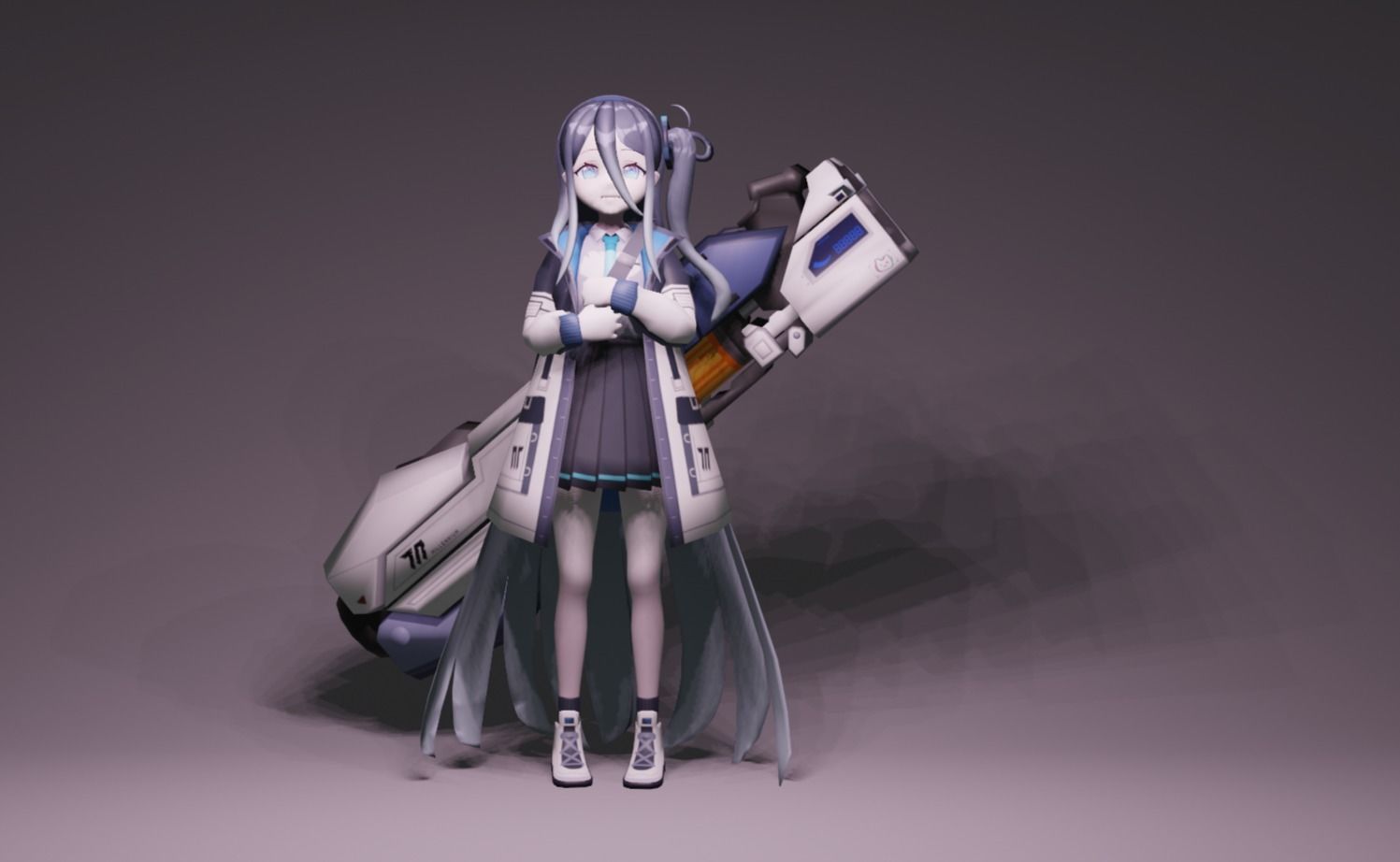 Anime Character - BA Fridge Girl 3D model | CGTrader