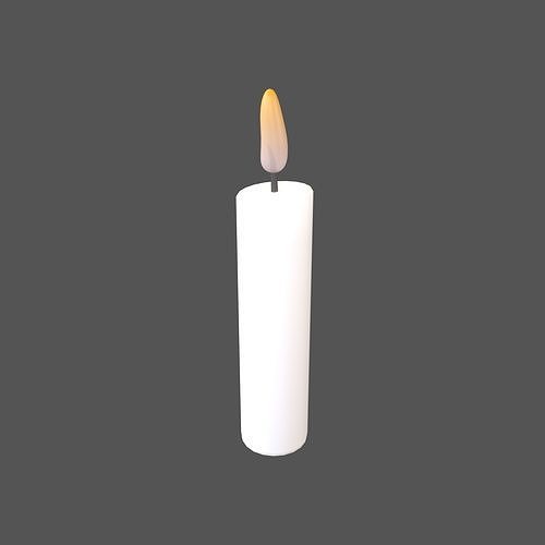 3D model Cartoon Candle V1 002 VR / AR / low-poly | CGTrader