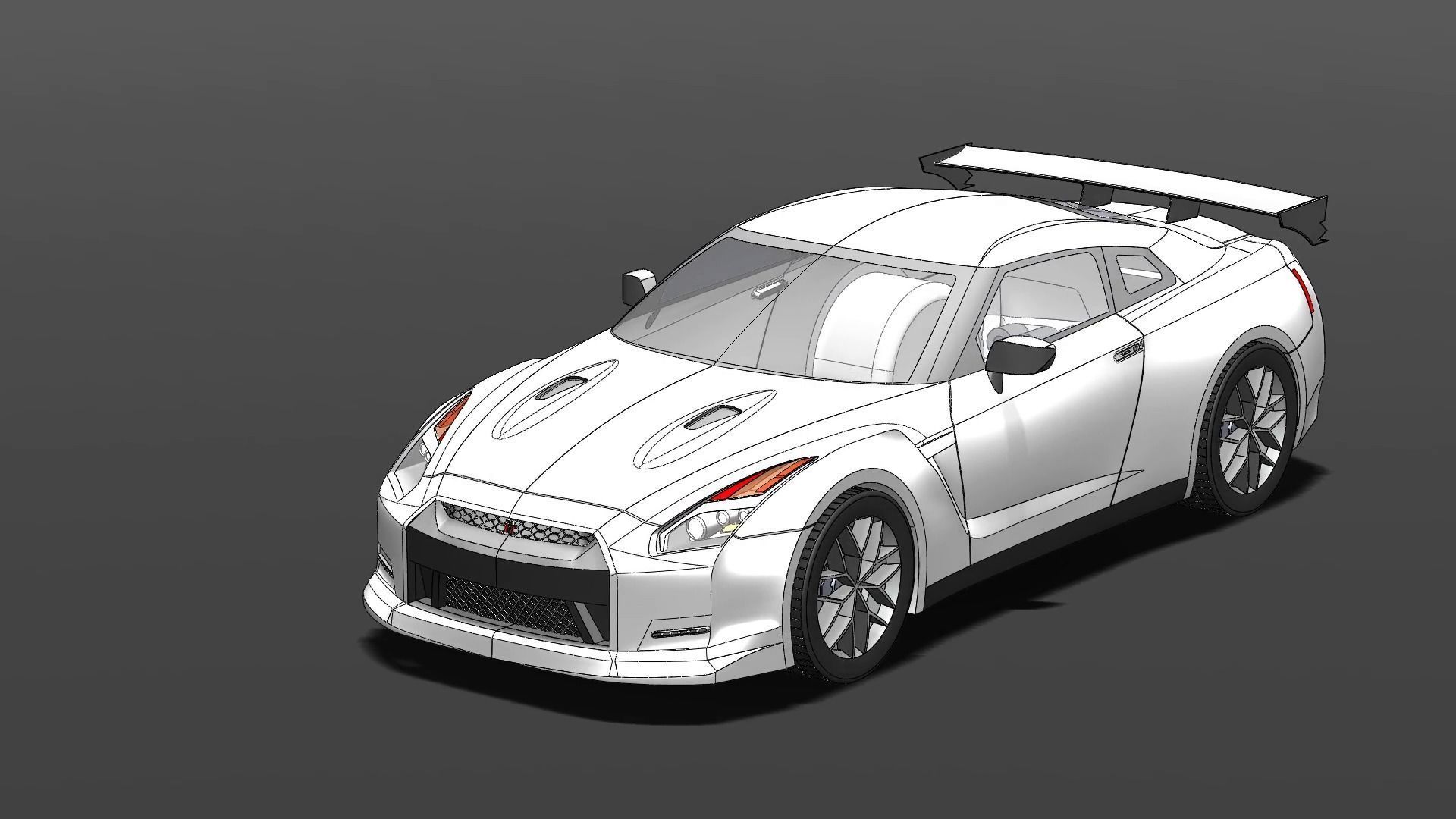 NISSAN GTR by Solidworks 3D model | CGTrader