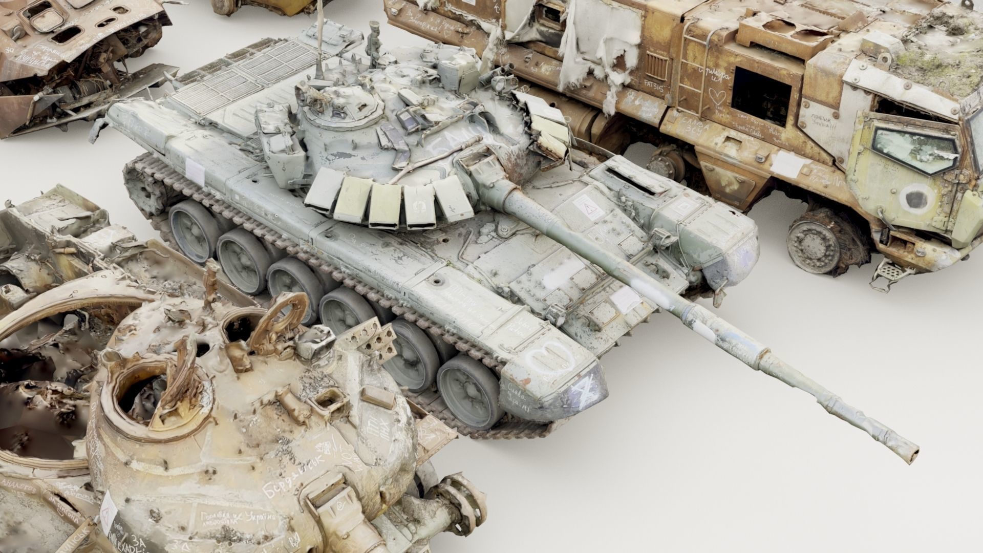 Destroyed russian armored vehicles Vol2 3D model | CGTrader