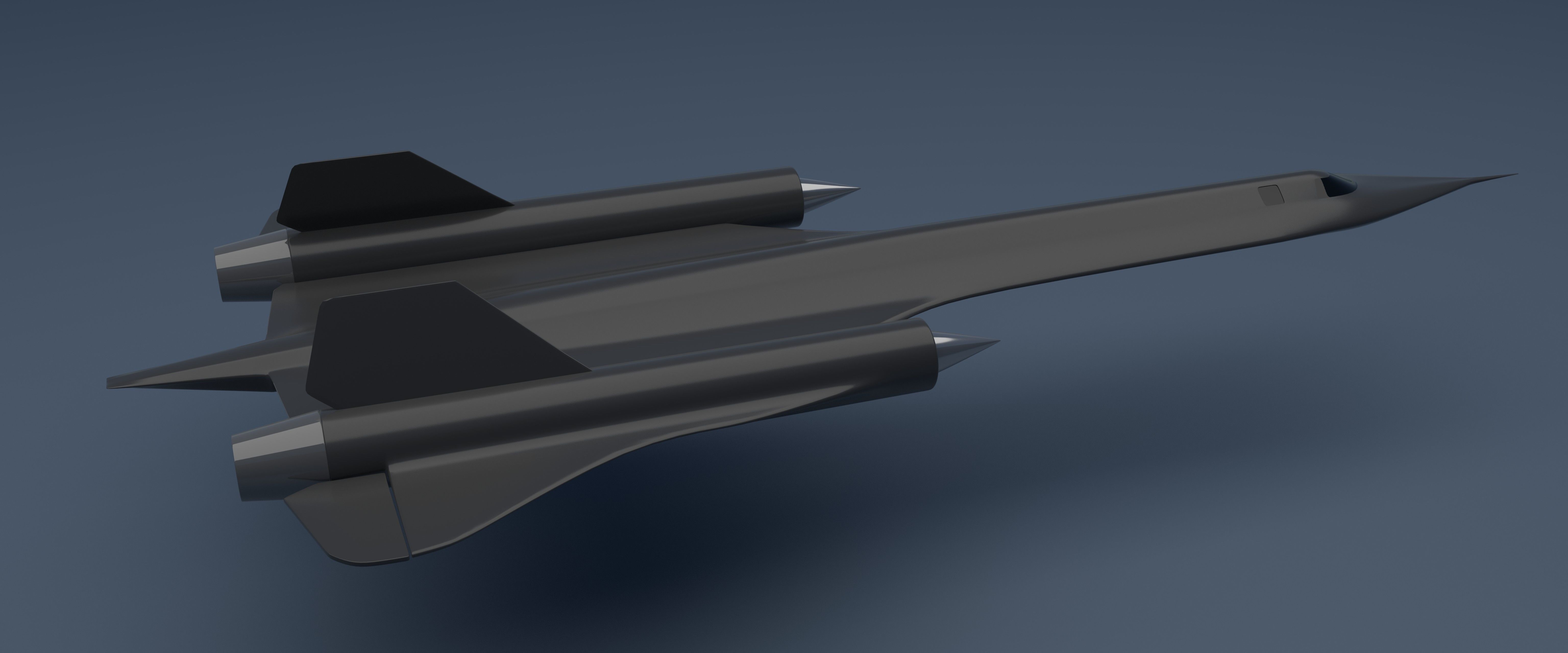 Sleek Futuristic Jet 3D model | CGTrader