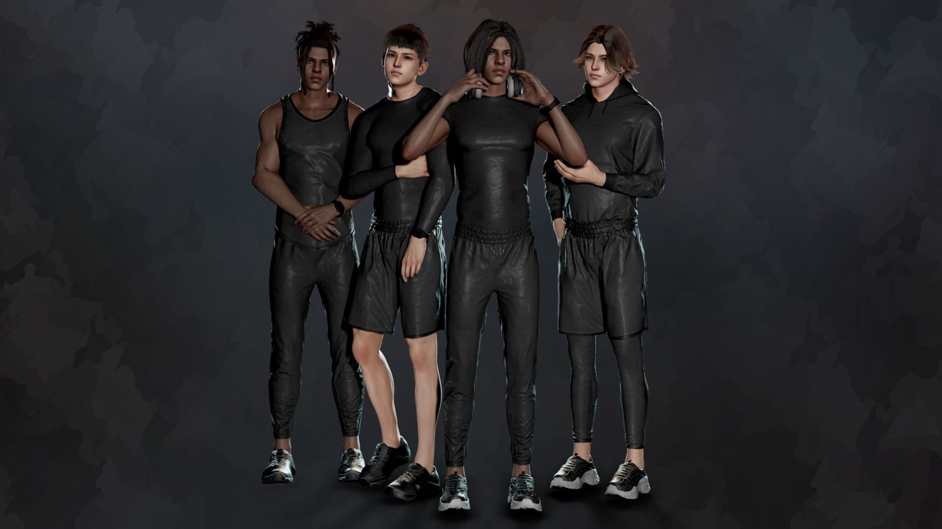 3D model Gym Boys - Game Ready VR / AR / low-poly | CGTrader