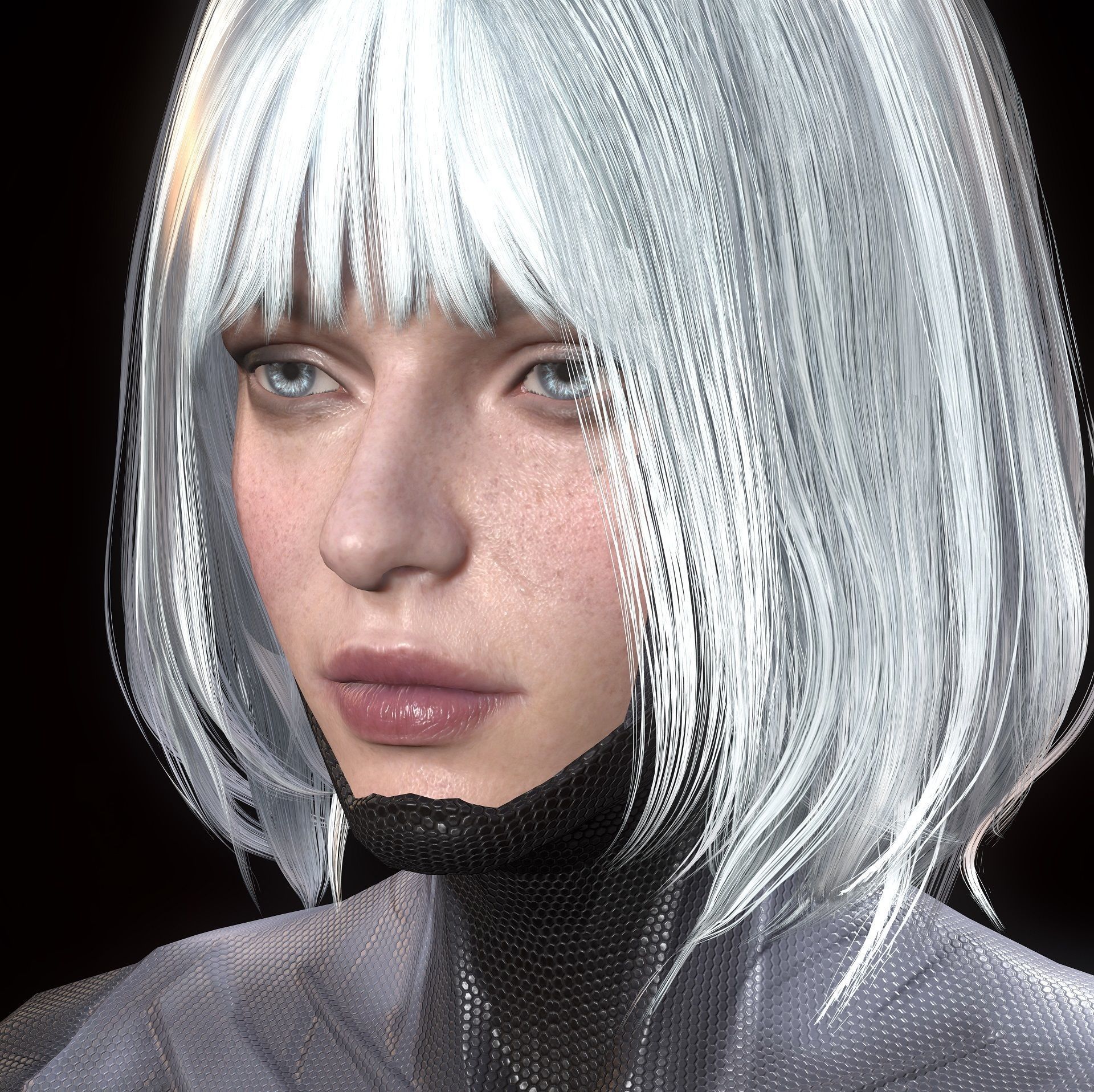 Cyborg Girl 3D model | CGTrader