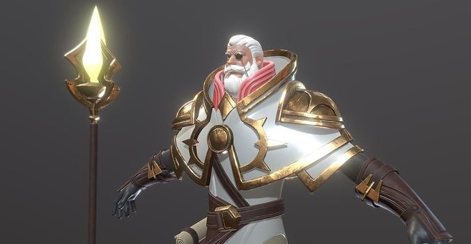 3D model Old Wizard VR / AR / low-poly | CGTrader