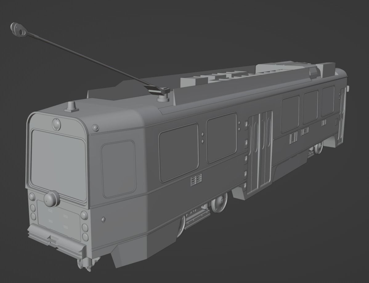 3D model Septa Trolley High Detail VR / AR / low-poly | CGTrader