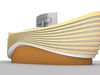 Parametric Wavy Reception Desk 3D model | CGTrader