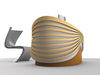 Parametric Wavy Reception Desk 3D model | CGTrader
