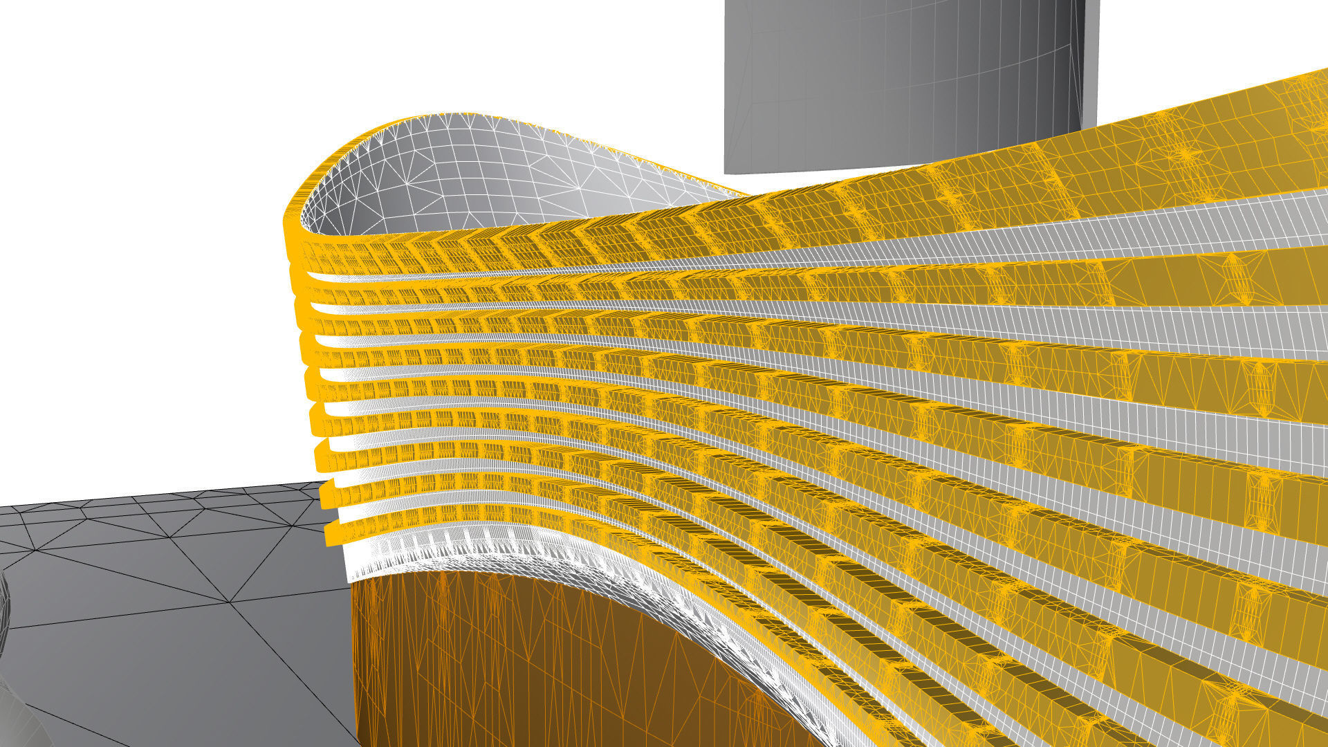 Parametric Wavy Reception Desk 3D model | CGTrader