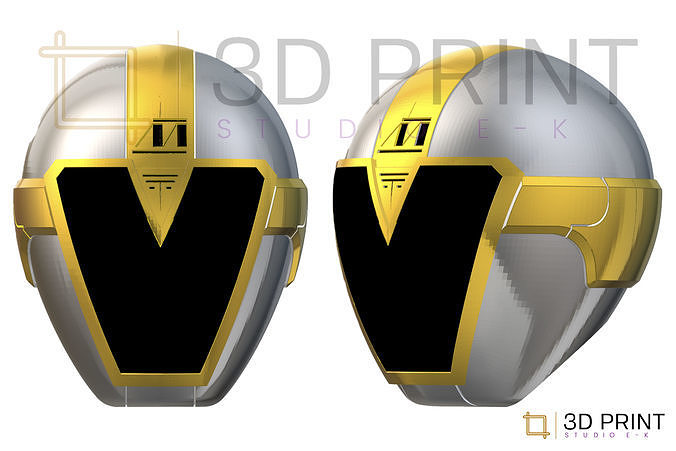 Power Rangers Helmet Titanium Lightspeed Rescue 3D model 3D printable ...