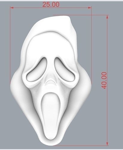 SCARY FACE MASK 3D model 3D printable | CGTrader