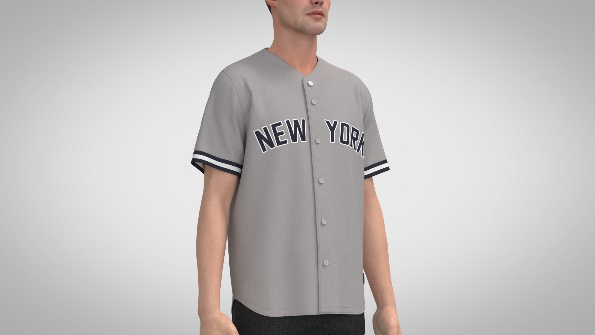 Baseball Jersey 3D model | CGTrader