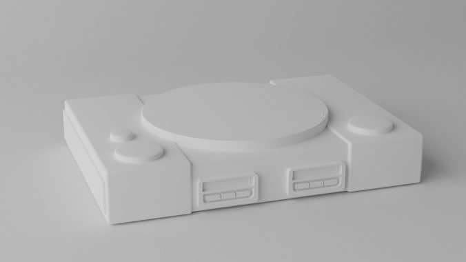 Cartoon Sony Playstation Classic Gaming Console 1 3D model | CGTrader