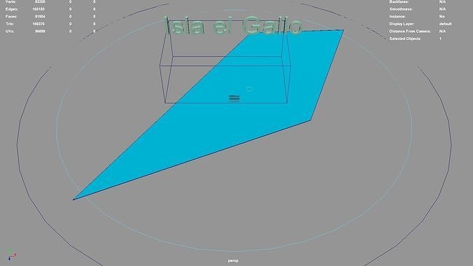 Isla el Gallo Mexico map region geography political geographic 3D model ...